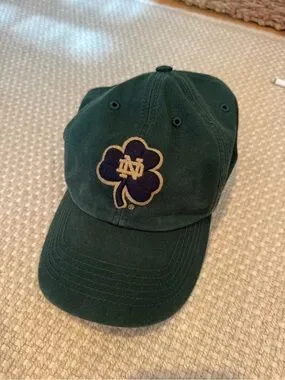 ‘47 Brand | Accessories | Notre Dame Green Clover Logo Baseball Cap ...